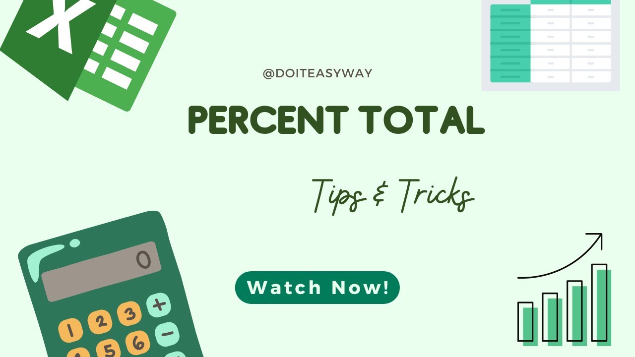 Calculate Total Percent In 5s Excel Tricks YouTube Calculate Total Percent In 5s Excel Tricks YouTube