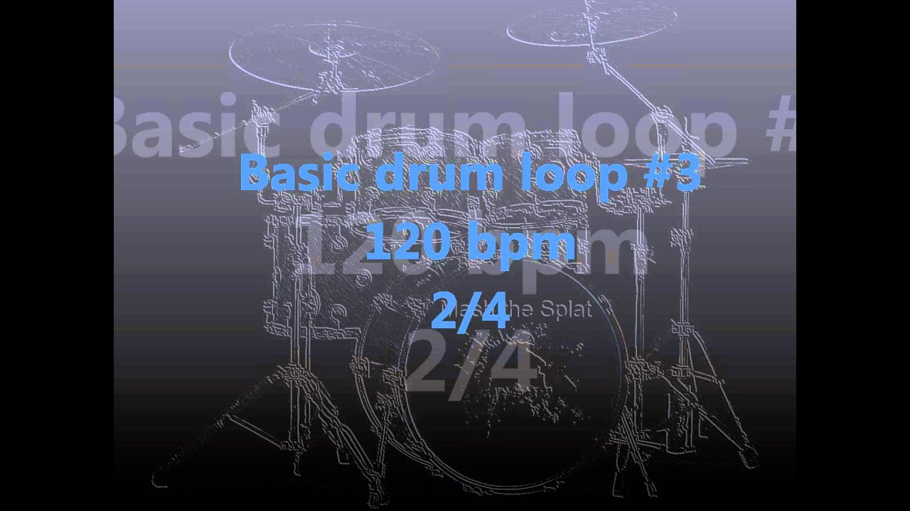 Basic drum loop #3 (120 bpm) - YouTube