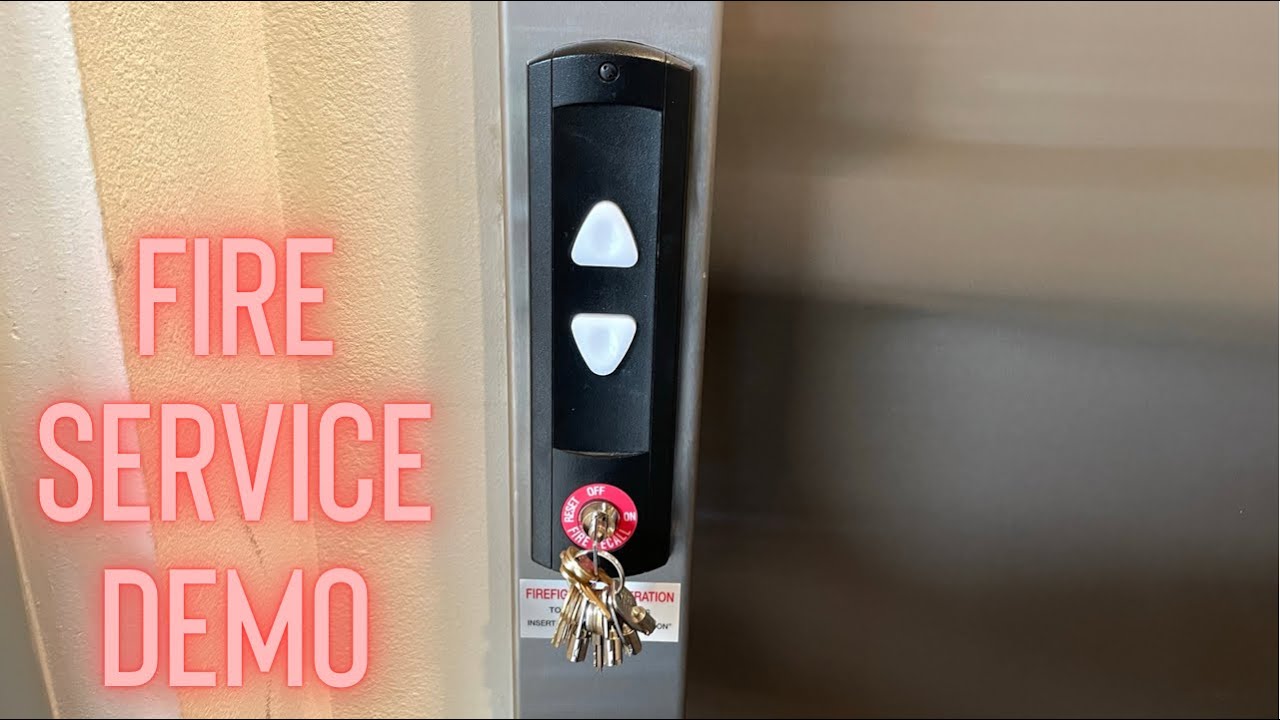 Fire Recall Demo on a Schindler 330A Elevator! - YouTube
