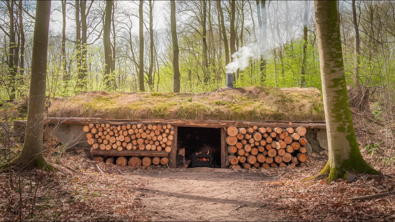 “Survival Tactics: Building a Forest Dugout Shelter” - YouTube