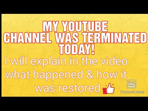 HOW MY YOUTUBE CHANNEL WAS TERMINATED YESTERDAY & HOW I GOT IT BACK ...