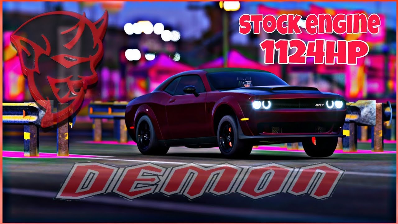 CHALLENGER SRT DEMON [4K] STOCK ENGINE (DRAG TUNE+Acceleration+Top ...