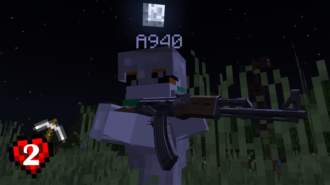 Guns and mayhem. Ready to hunt down Minecraft horror entities. [2 ...