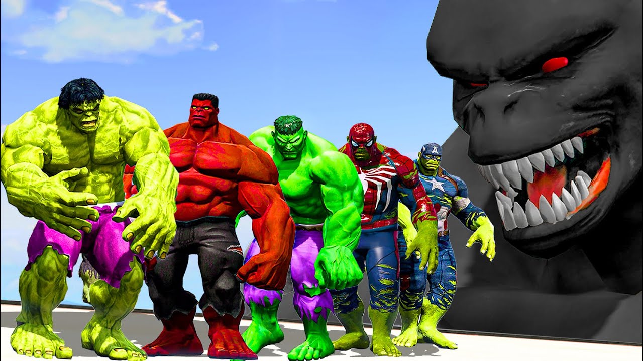 HULK SMASH | Black Hulk 2099 vs Spider Hulk vs Red Hulk vs Incredible ...