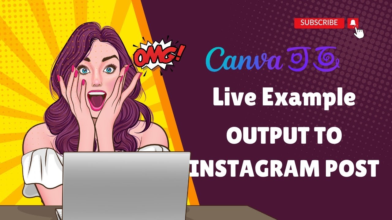 Live Example How To Create And Design An Instagram Post In Canva - YouTube