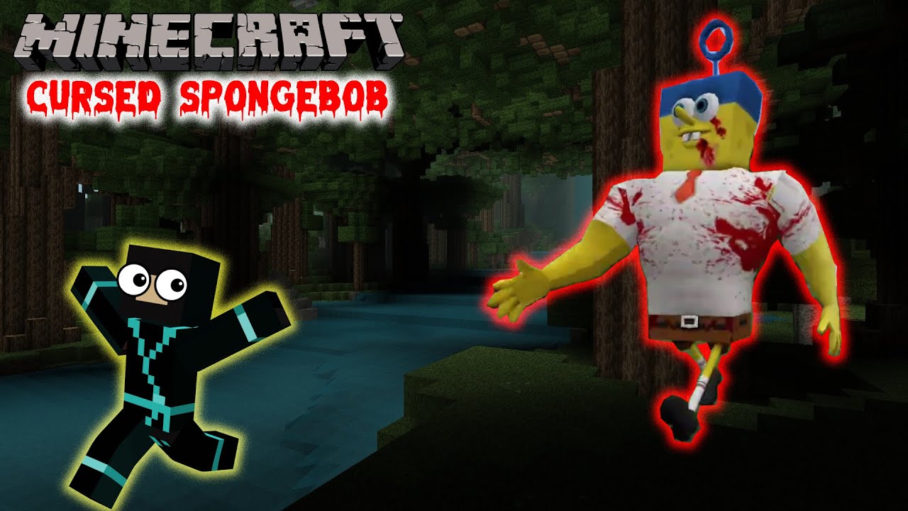 Buff SpongeBob? 😂 | Cursed Spongebob in Minecraft - YouTube