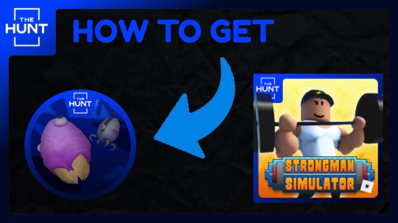 How to get THE HUNT badge in Strongman Simulator! (Roblox) - YouTube