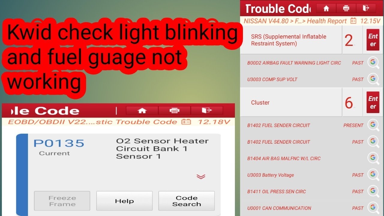 kwid p0135 o2 sensor heater circuit bank1 sensor 1 🔥 &fuel sender ...