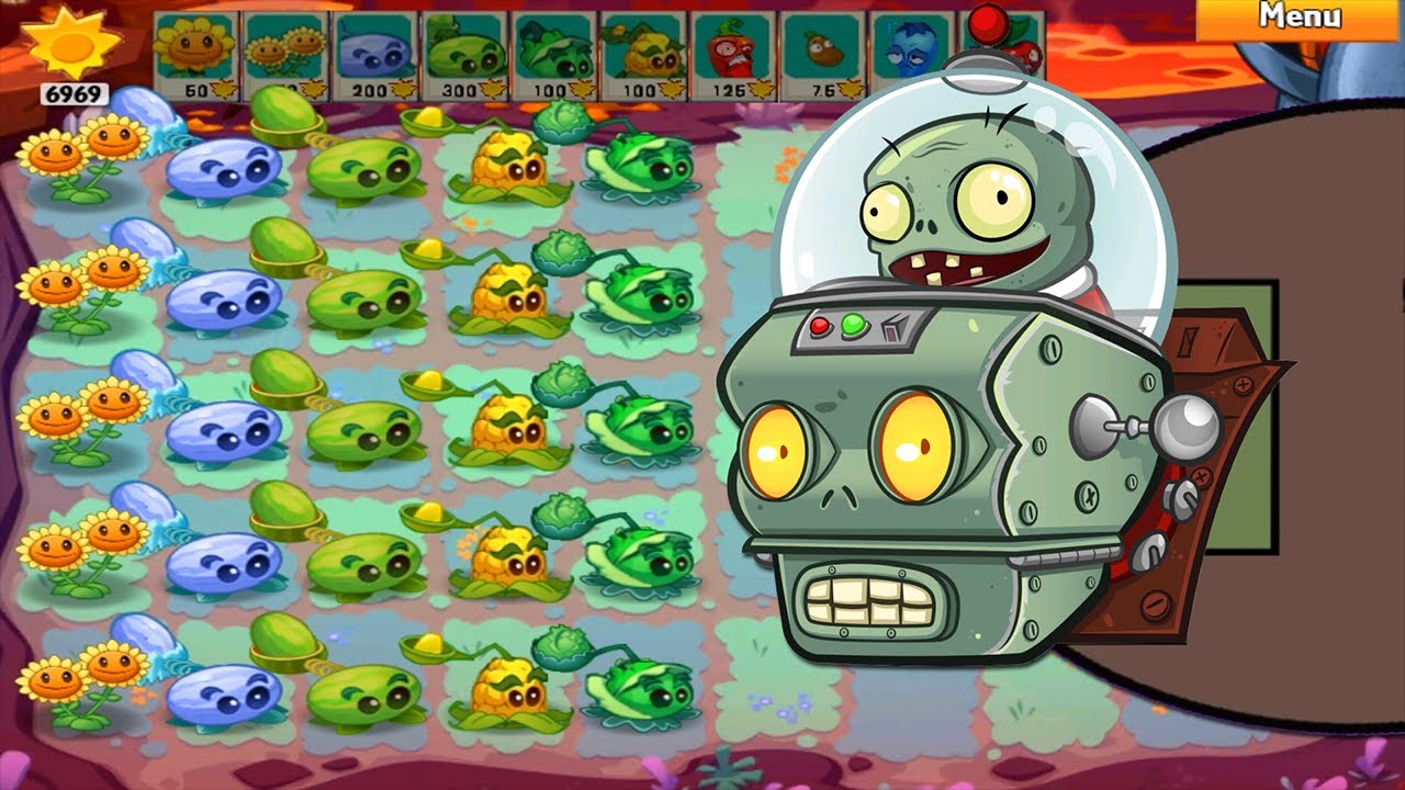 Plants vs Zombies 3 PAK - All Pult Plant PvZ 3 Mod vs Dr. Zomboss - YouTube