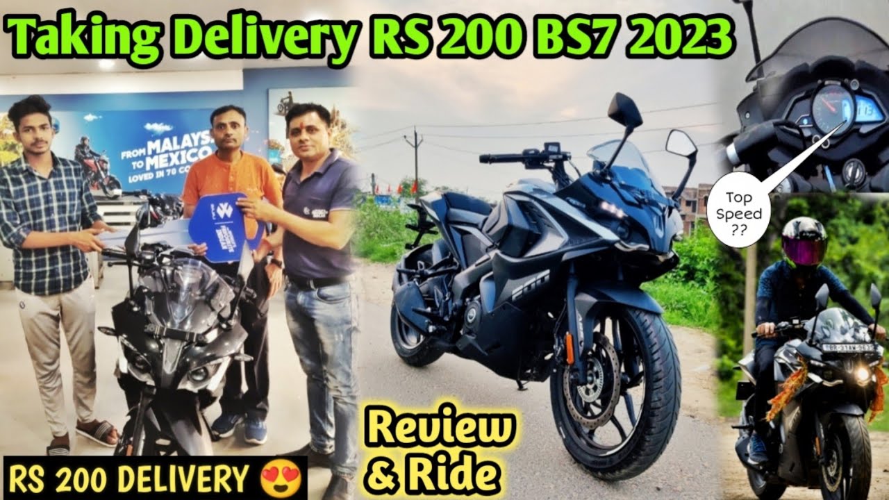 Taking Delivery of New Bajaj RS 200 | 2023 Bajaj Pulsar RS 200 BS7 ...