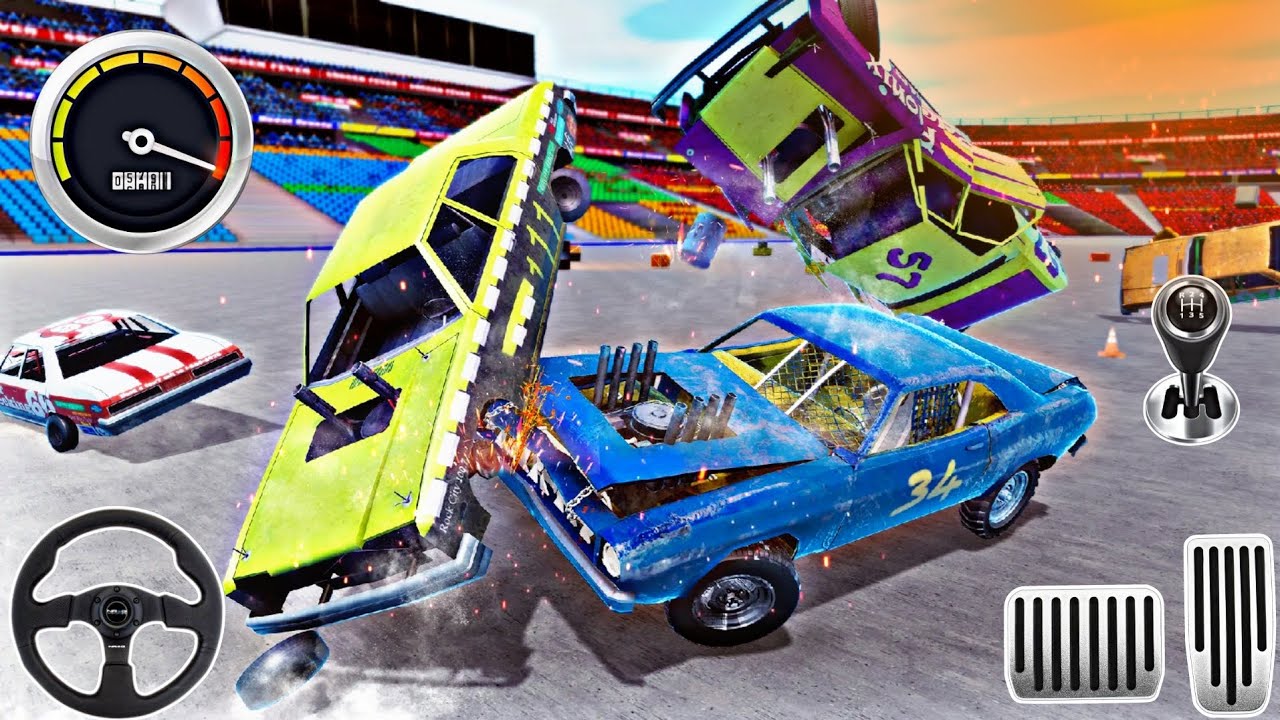 Demolition Derby Car Crash 3D - Android Gameplay - YouTube