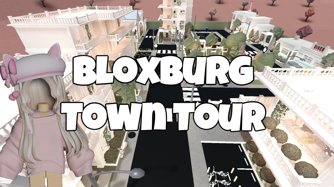 Bloxburg Town Tour (check description) - YouTube