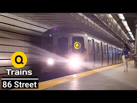 IND 2nd Av Line (Q) Train Action @86 Street - YouTube