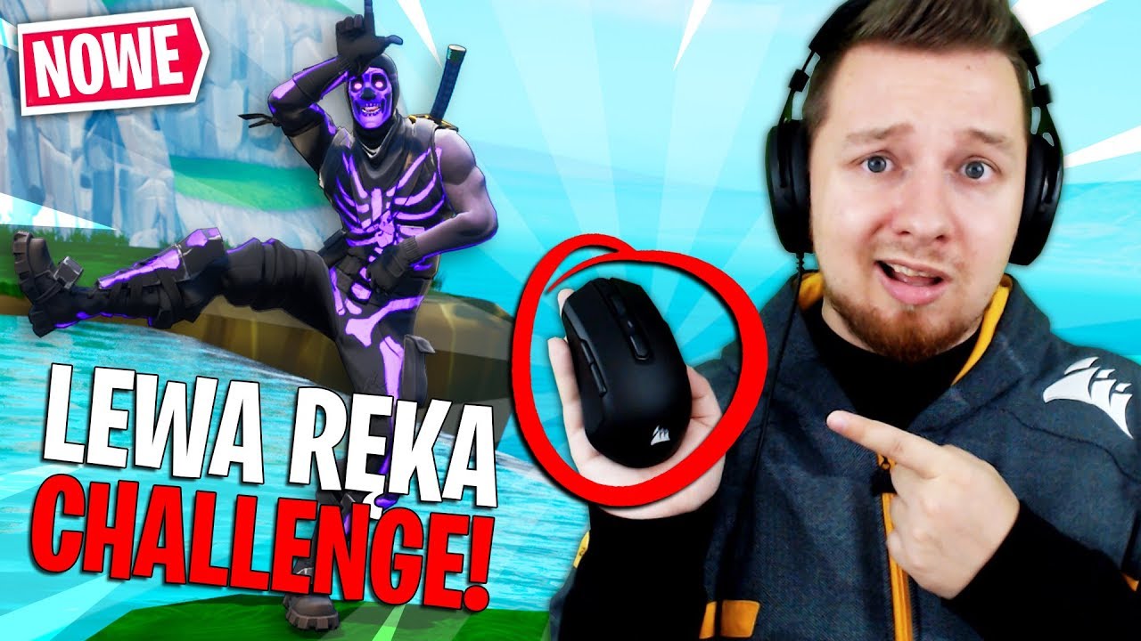 🔥 NAJTRUDNIEJSZY CHALLENGE! ZAGRAŁEM "LEWĄ RĘKĄ" w Fortnite! - YouTube