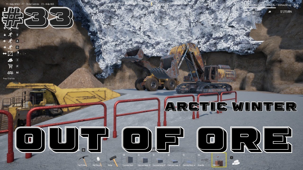 Excavator, Loader and Rock Truck Mining - Out of Ore - Arctic Winter ...