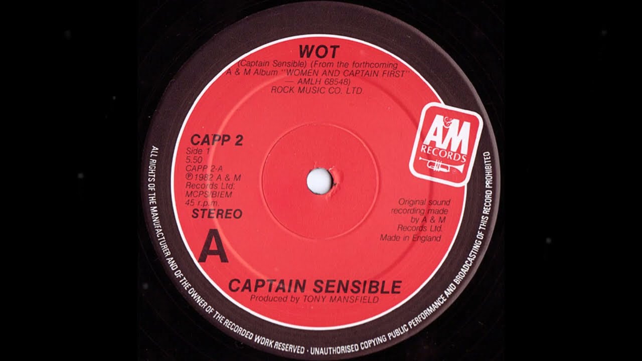 Captain Sensible - Wot (Long Version) - YouTube