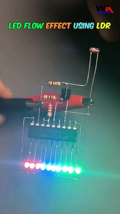 LED Flow Effect Using LDR Diy Electronics Projects #LDR #ldrproject # ...