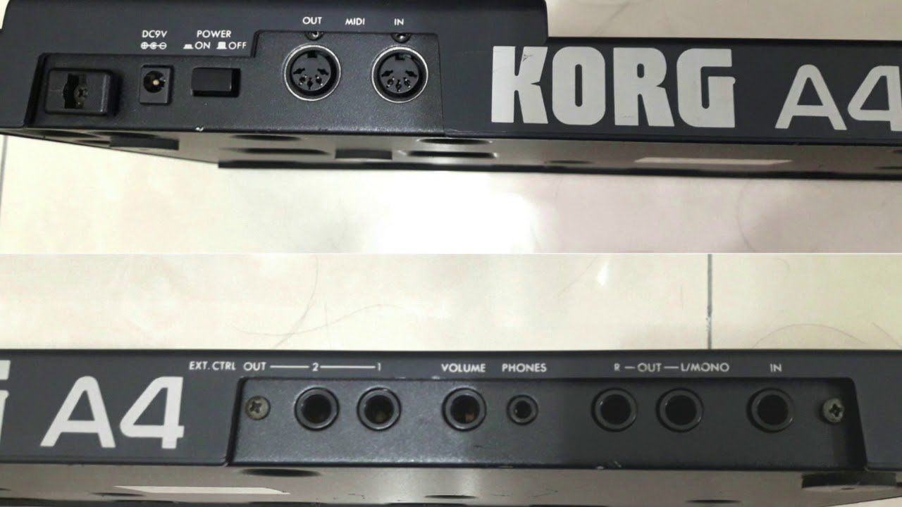 [GT StaTion] Korg A4 Multi-effects 90's Japan - YouTube