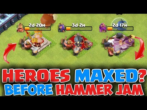 I Almost Maxed My Heroes In Hammer Jam | F2P Th14 Ep 13 | Clash of Clans - YouTube