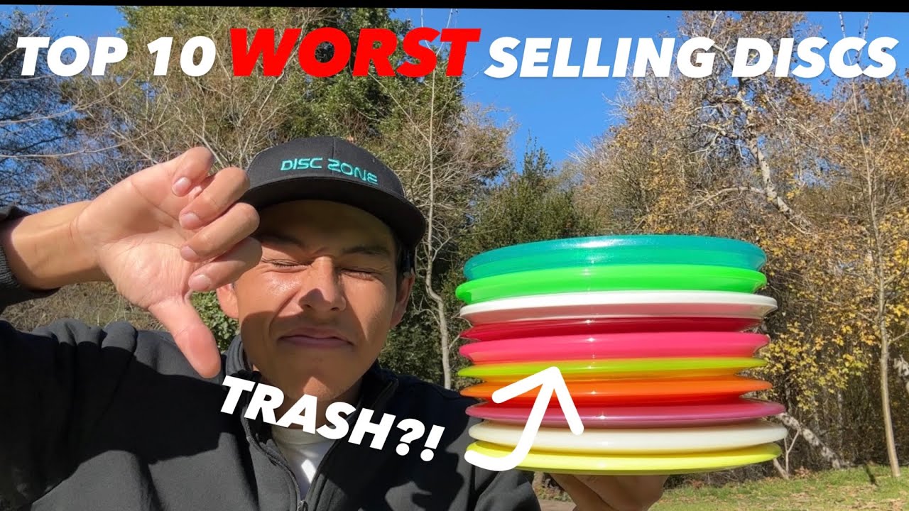 THE TOP 10 WORST SELLING DISCS AT MY STORE IN 2024 - YouTube
