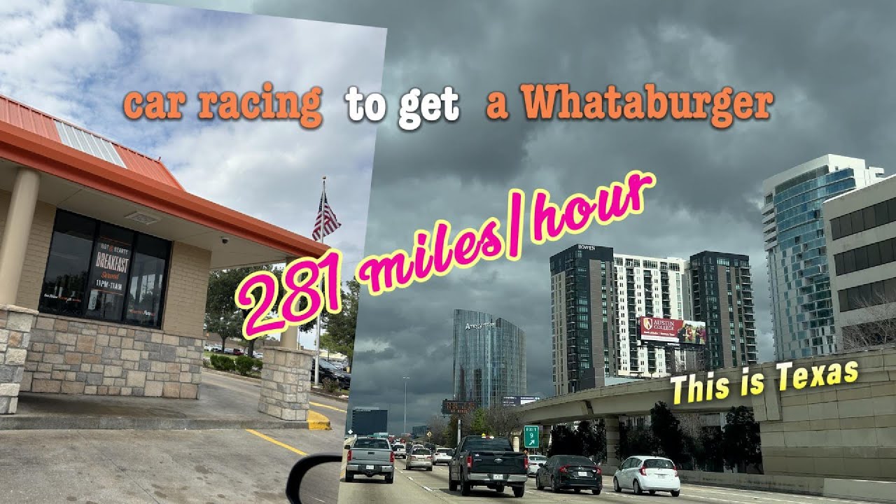 281mph speed racing for Whataburger - YouTube