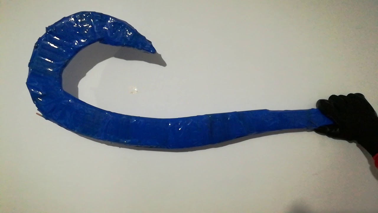 Mauis hook made from cardboard and colored tape - YouTube