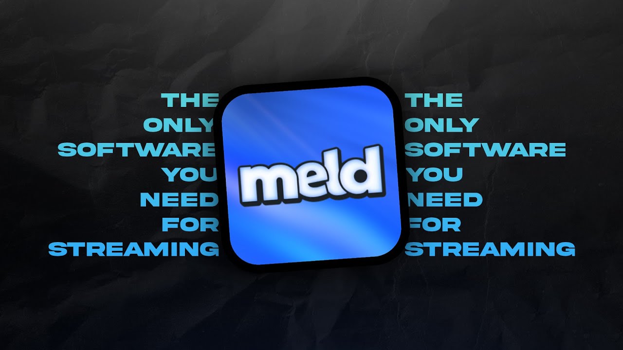 Easiest Software for Streaming. | Meld Studio - YouTube