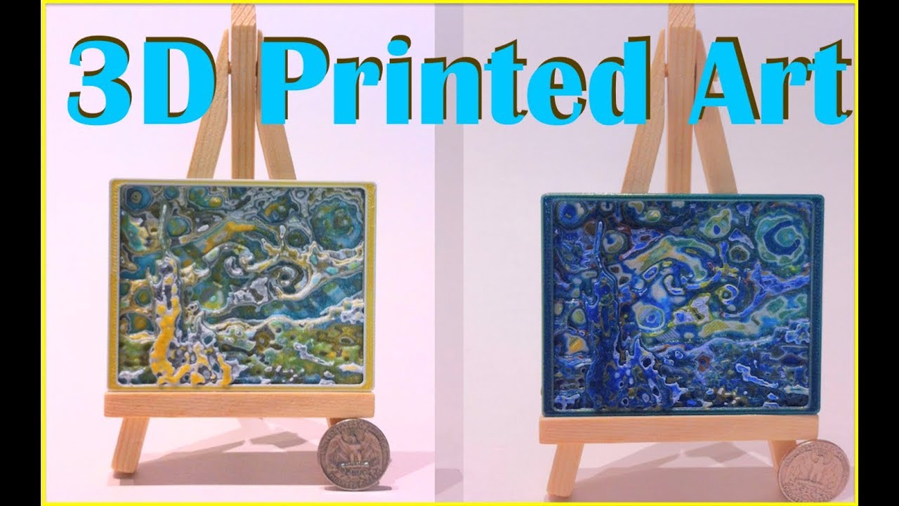 3D Printed Famous Paintings 1 Whose Painting Inspired Us to Make These ...