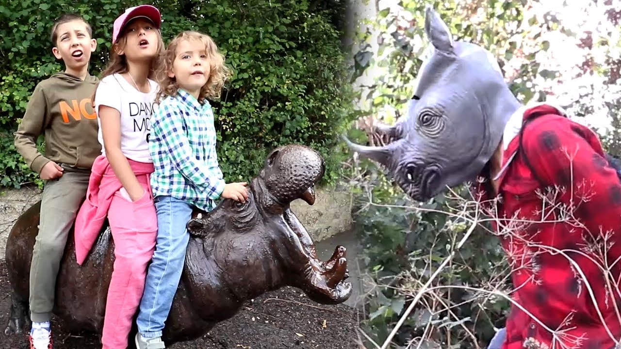 A weird rhino at the zoo!!! - YouTube