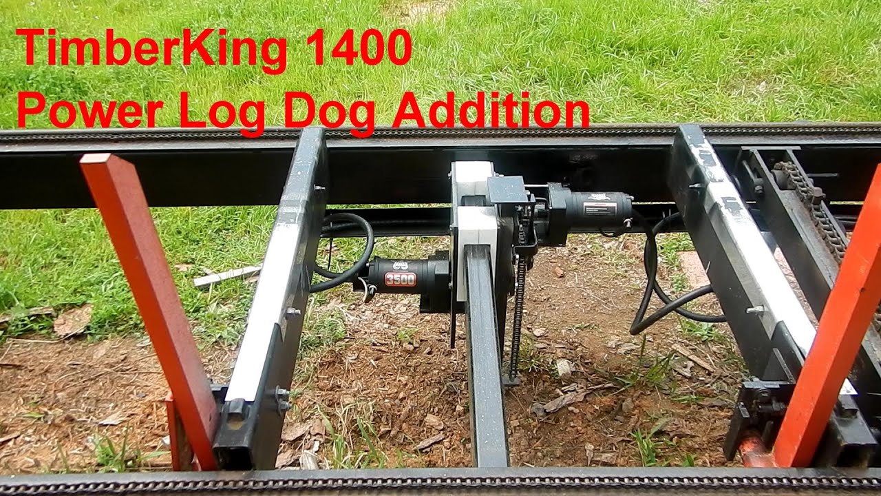 TimberKing 1400 Power Log Dog Winch Driven - YouTube