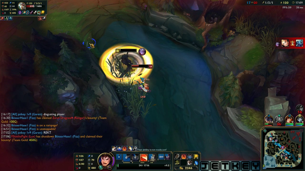 I deserved to live!!! Garen Ultra MLG Flash Juke - YouTube