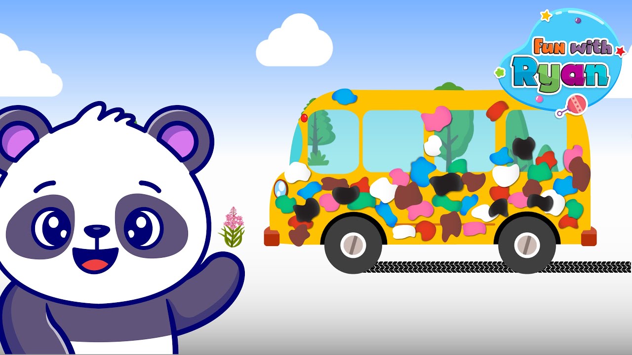 Wheels on the Bus | Wheels on the Bus Color Song | Nursery Rhymes ...