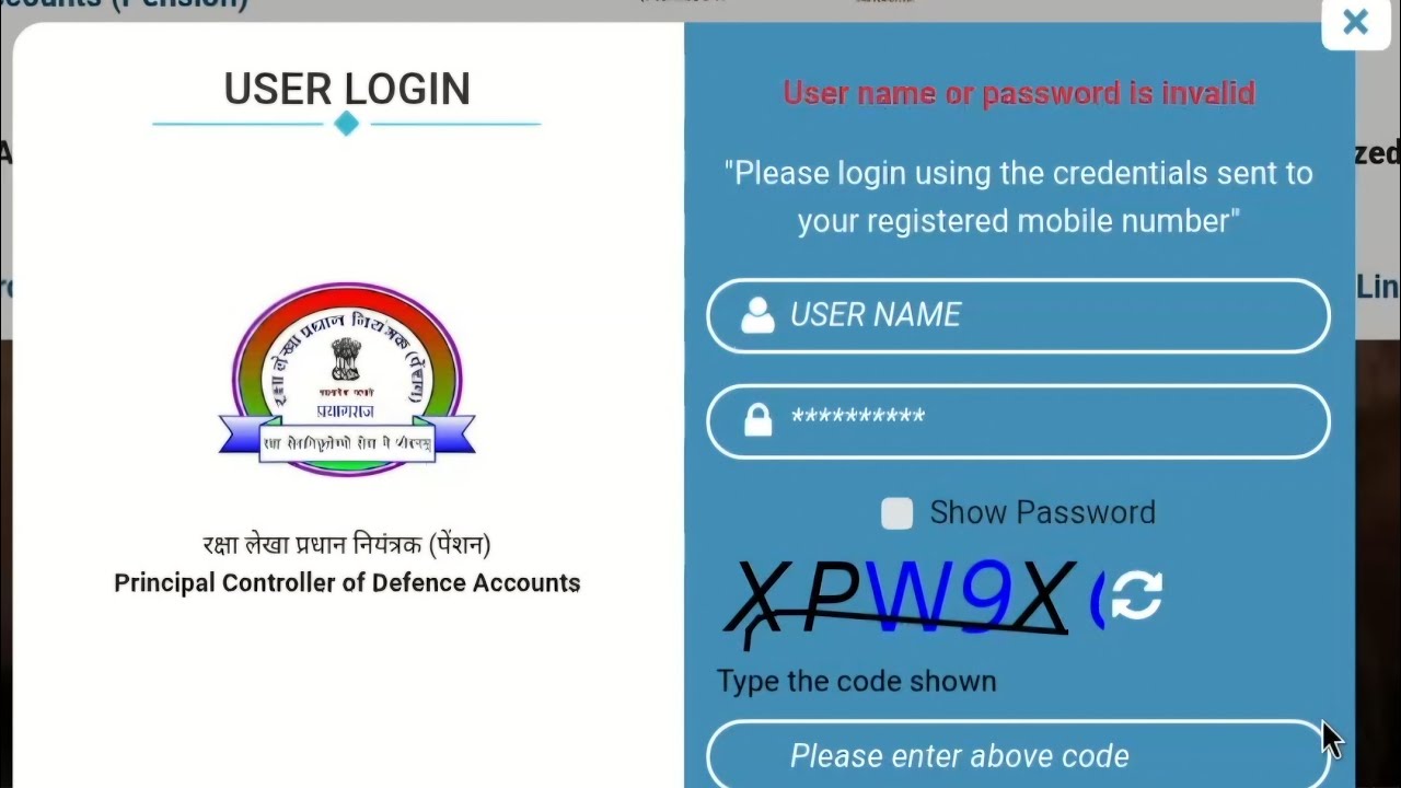 User name or password is invalid || How to unlock sparsh id || sparsh ...