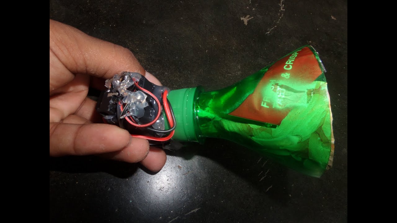 How to make LED flash light with Plastic battol - YouTube