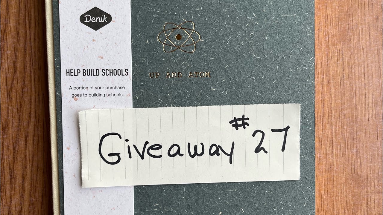 Notebook Giveaway #27 - YouTube