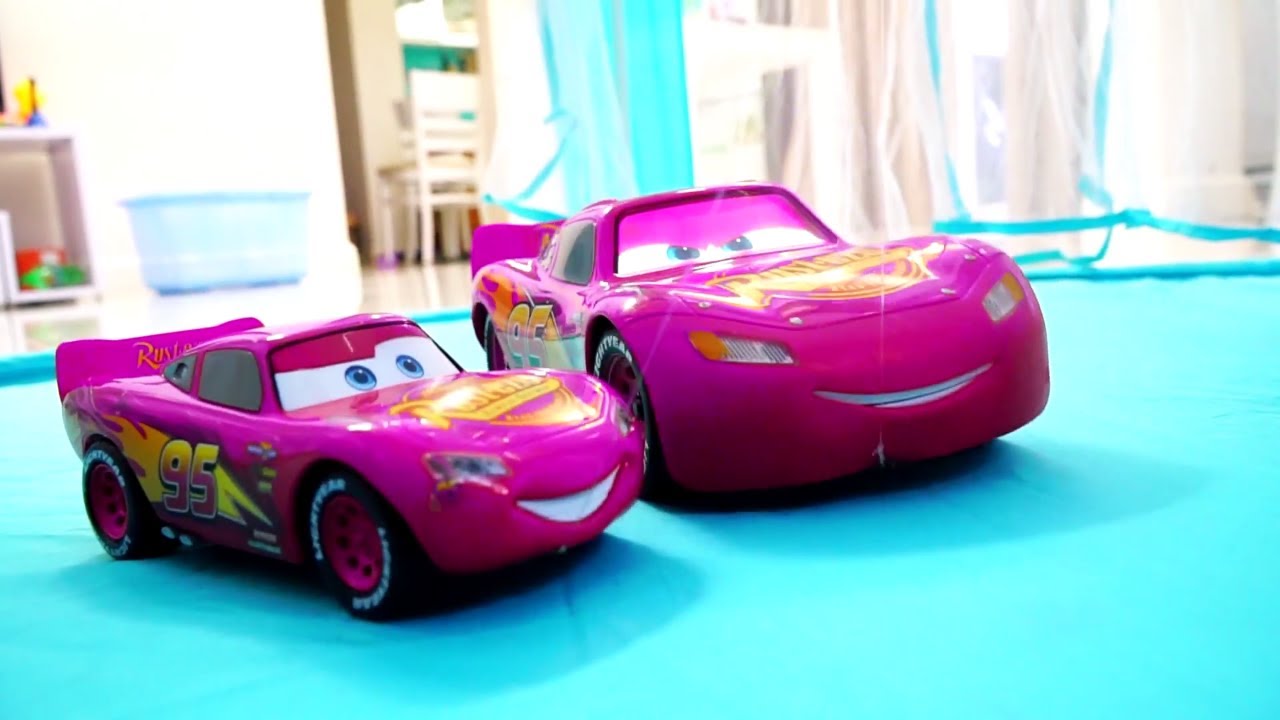 Learn Colors On Indoor Playground with Lightning Mcqueen Family Fun ...