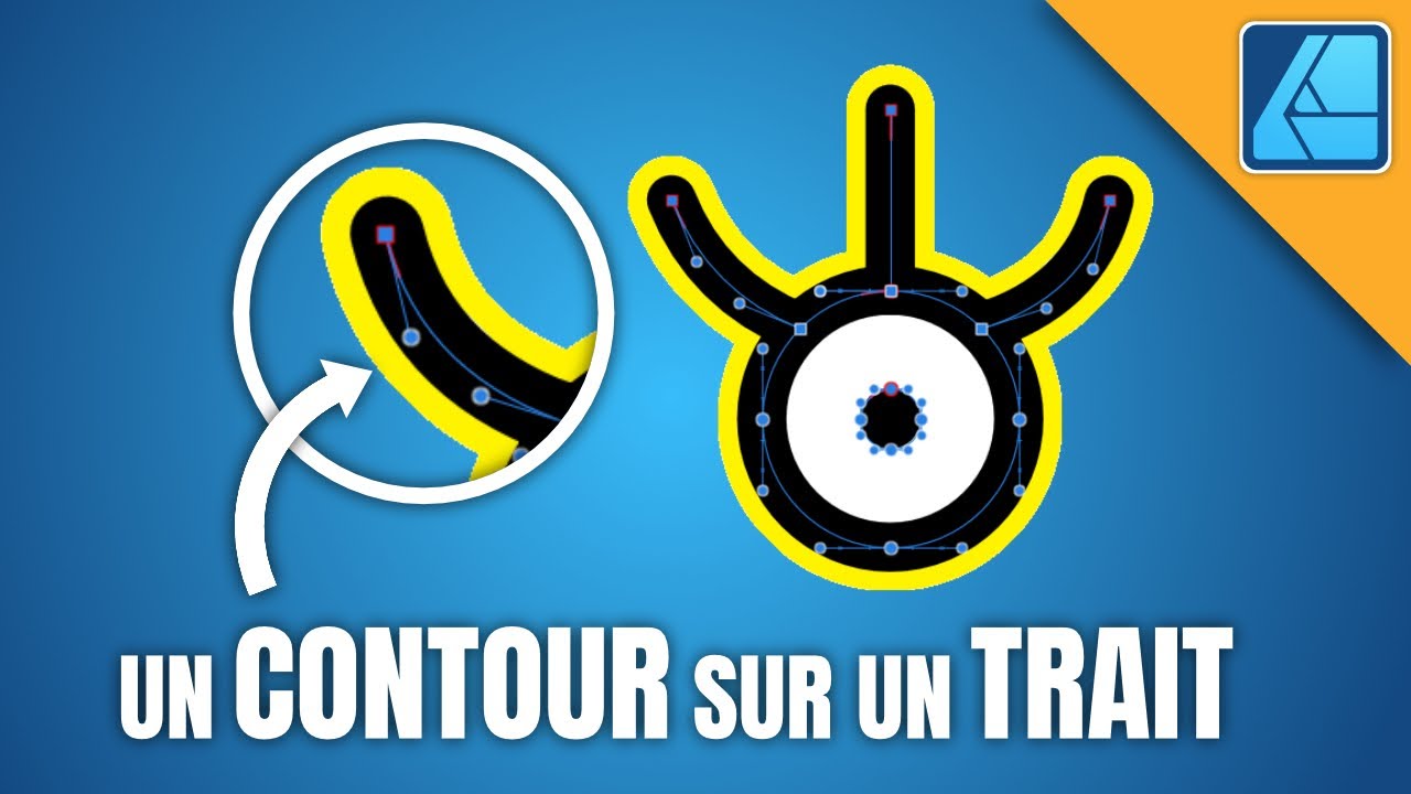 Tuto Affinity Designer | ️Comment ajouter UN CONTOUR SUR UN TRAIT ? ️ ...