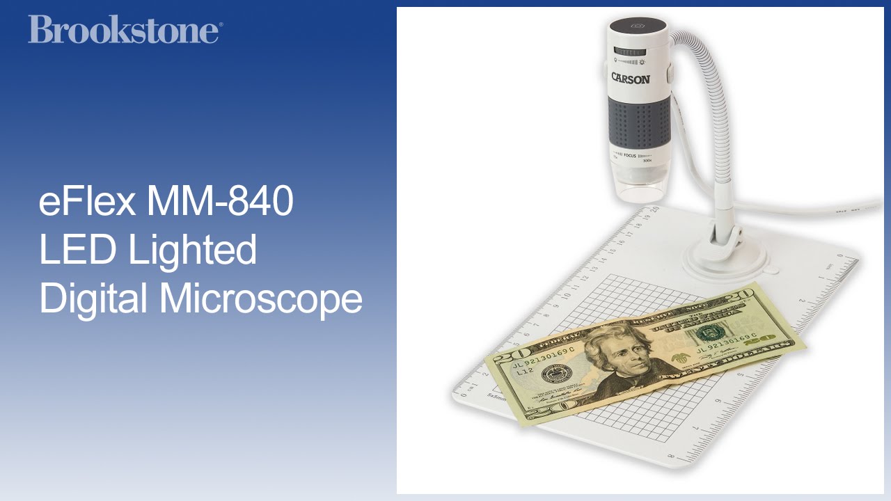 eFlex MM-840 LED Lighted Digital Microscope - YouTube