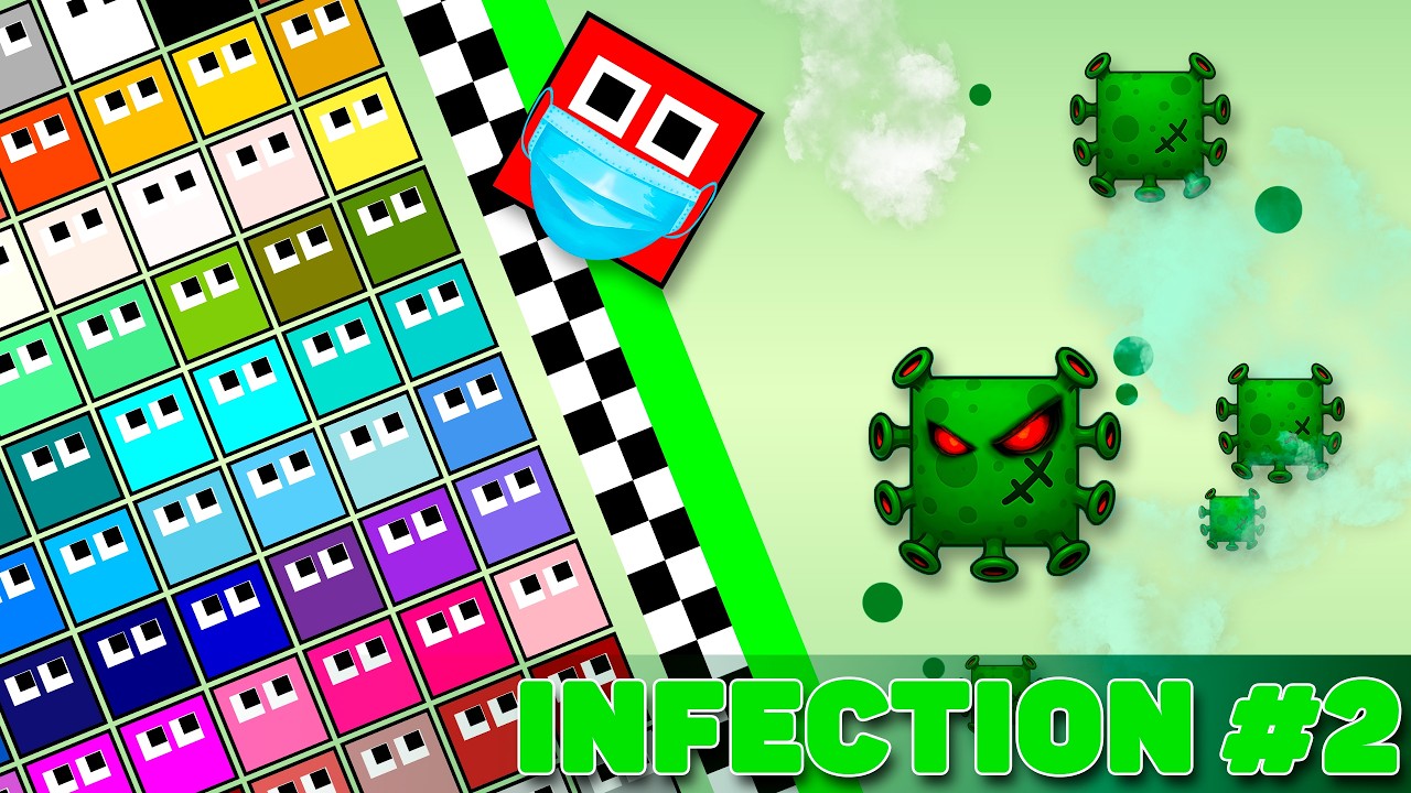 Square League – 100 Squares VS Infection #2 - YouTube