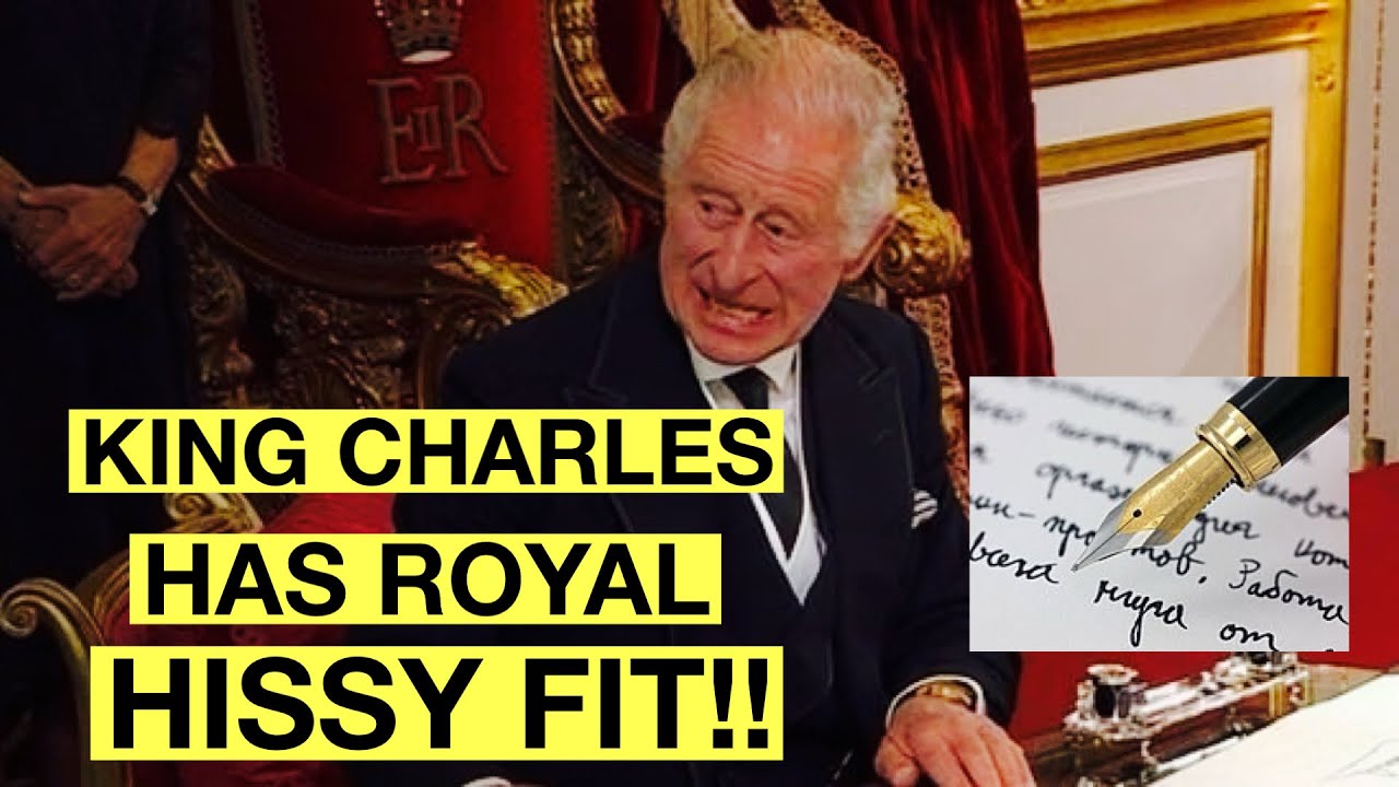 King Charles III has Royal Meltdown over pens - YouTube