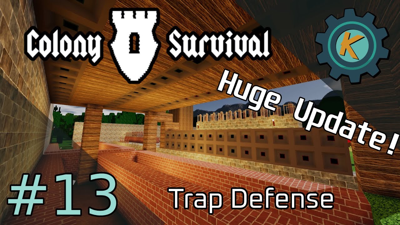 Colony Survival #13 - MANY Traps & Red Brick Maze - YouTube