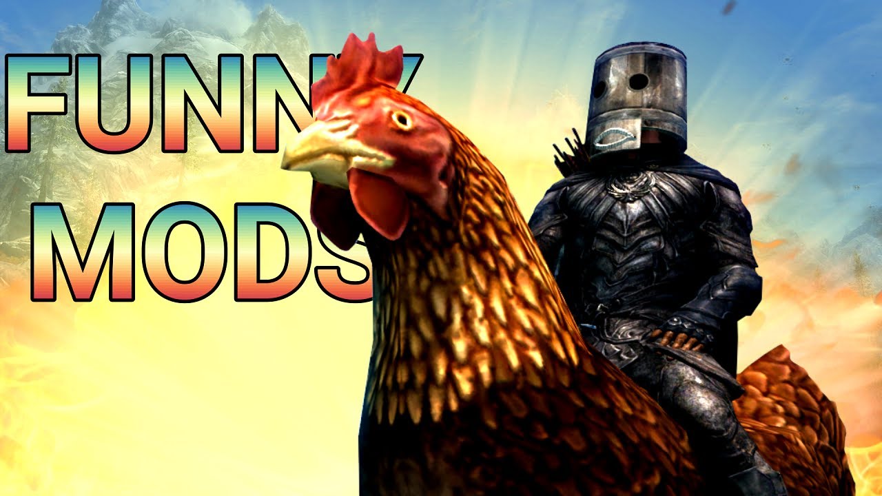 Funny mods in Skyrim - YouTube