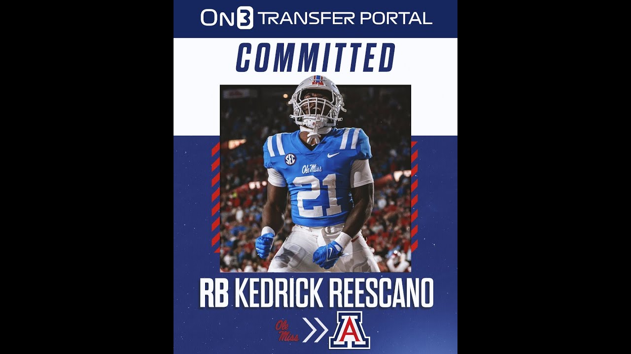 Former Ole Miss RB Kendrick Reescano transfers to the Arizona Wildcats ...