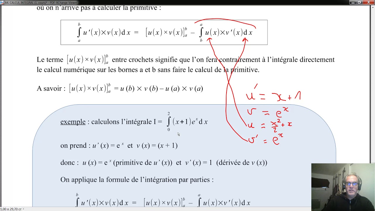 A4. Calcul intégral (cours #6 ~ intégration par parties) - YouTube
