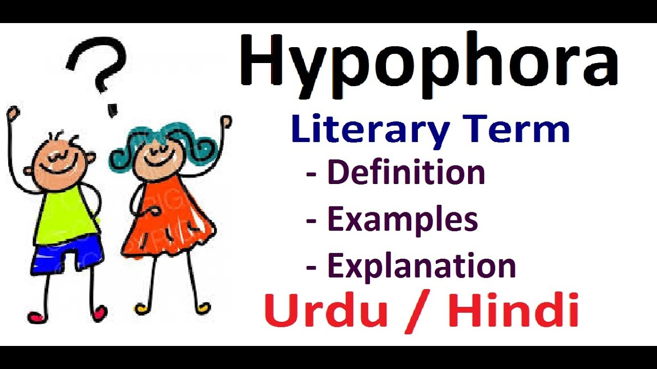 What is Hypophora? (Literary Device) Explain in Hindi / Urdu - YouTube