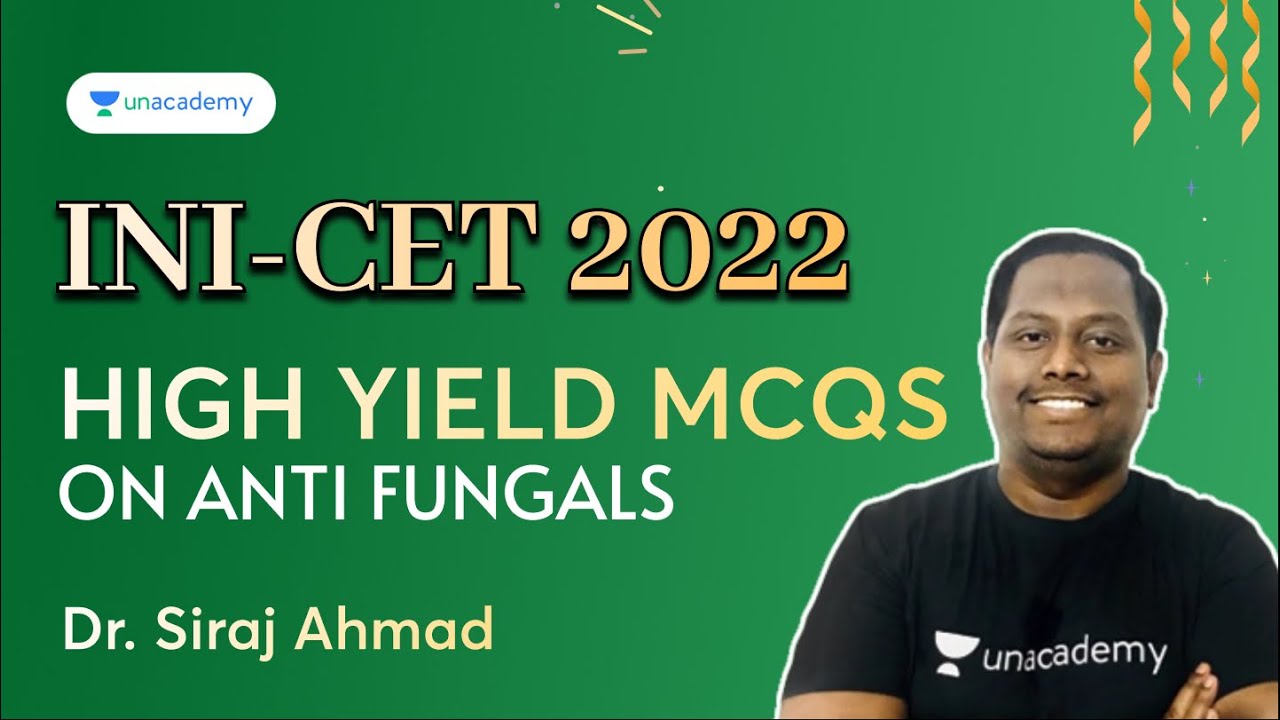 High Yield MCQs on Anti Fungals | Pharmacology | Dr. Siraj Ahmad - YouTube