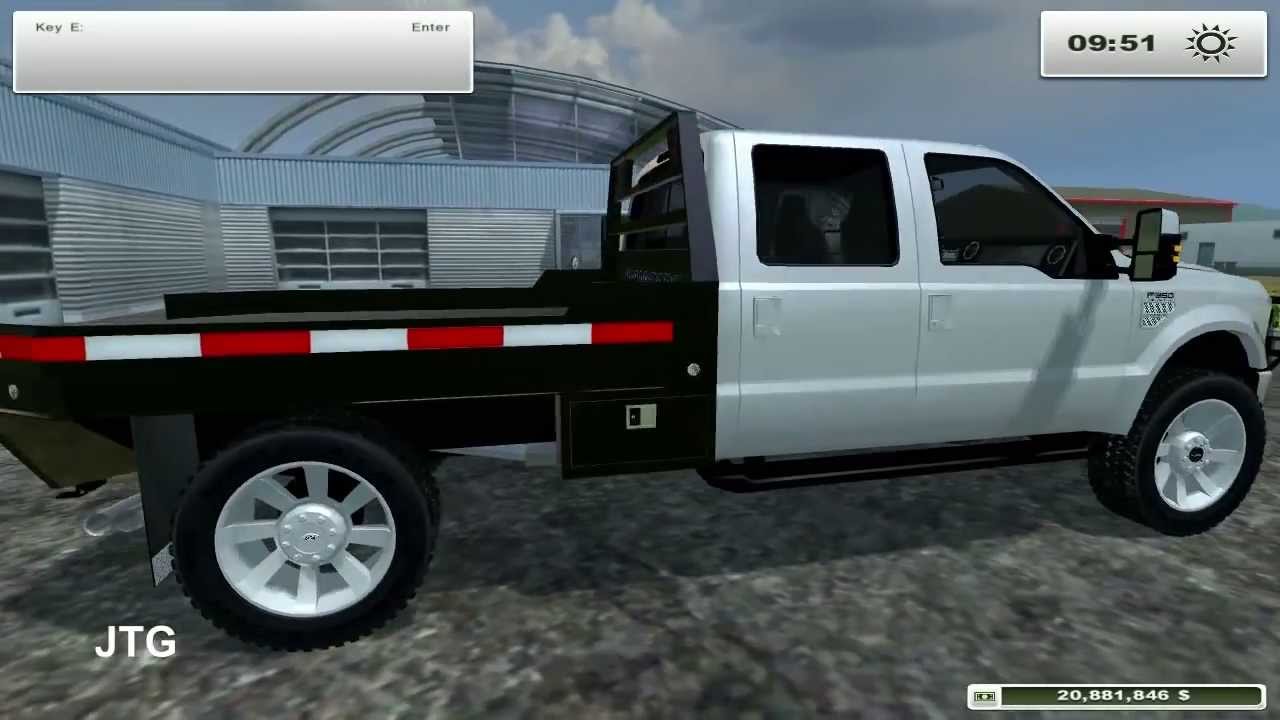 Farming Simulator 2013 Mods- Ford F-350, Heavy Haul Pack - YouTube