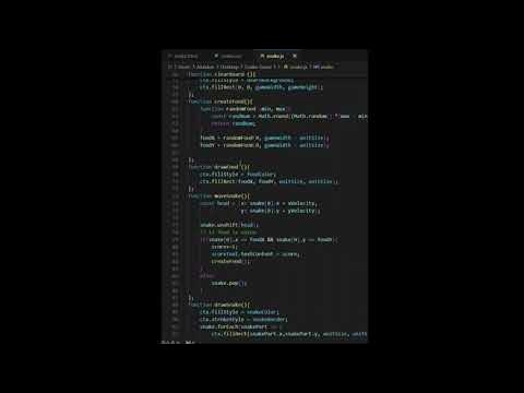 Create a Snake Game HTML,CSS & Java Script #shorts - YouTube