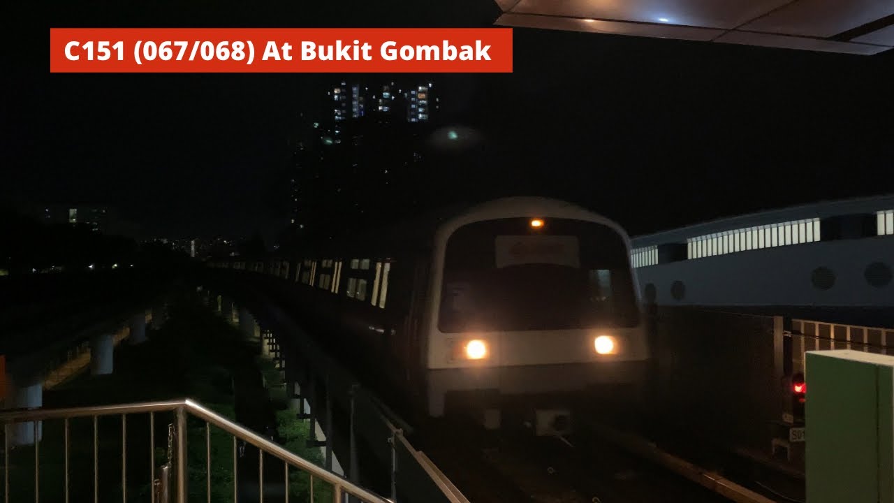 [Faulty ATC Marker Light][SMRT] C151 (067/068) at Bukit Gombak - YouTube