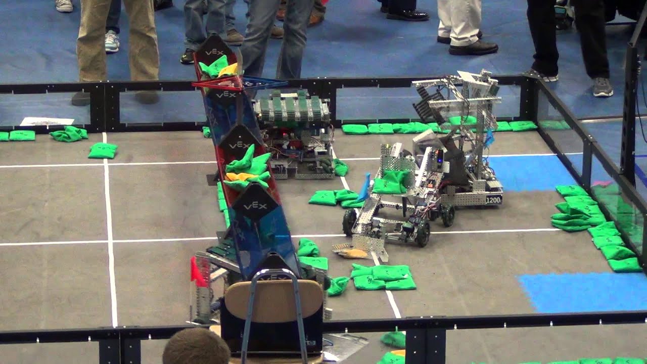Sack Attack SMC Vex Robotics Tournament 2013 R 16 8-2 - YouTube